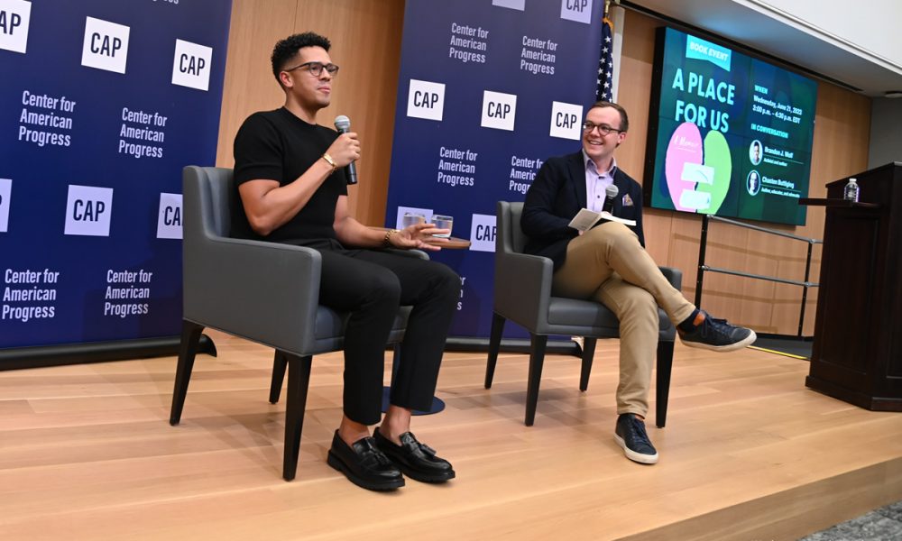 Activist and Pulse survivor Brandon Wolf talks with Chasten Buttigieg ...
