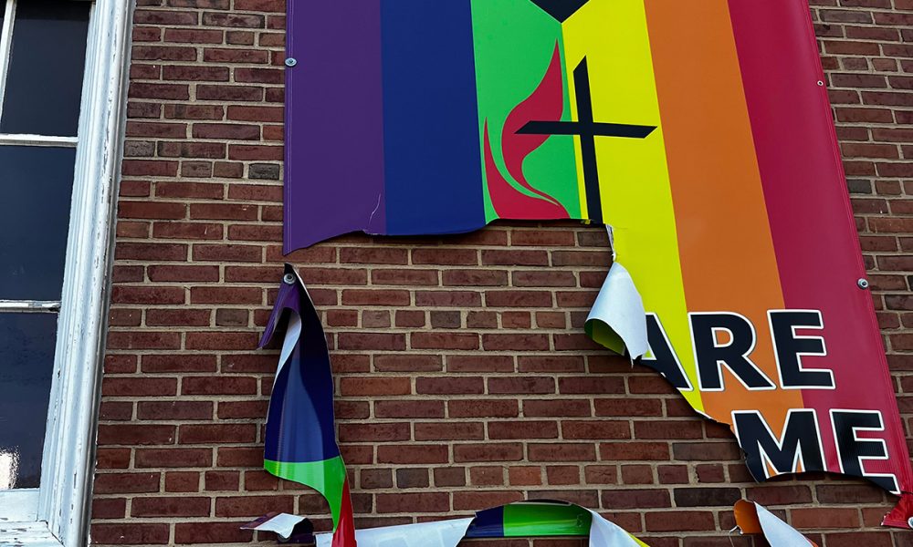 Pride flag ripped down at Bethesda church